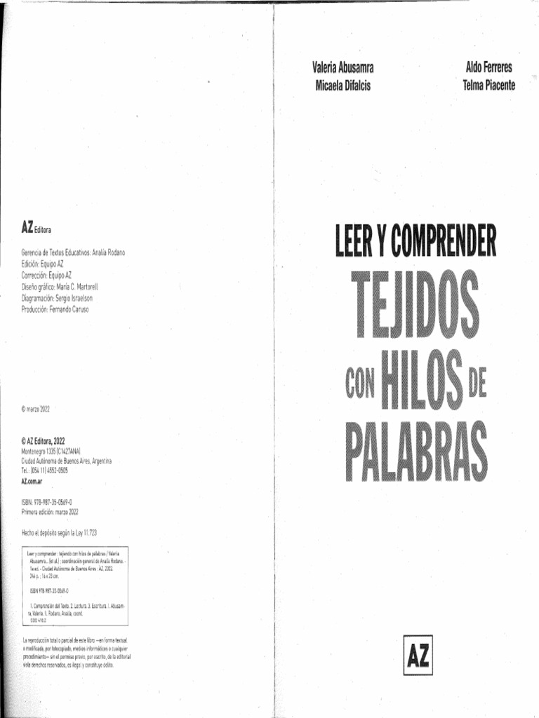Abusamra, V. Leer y Comprender Parte 2 | PDF