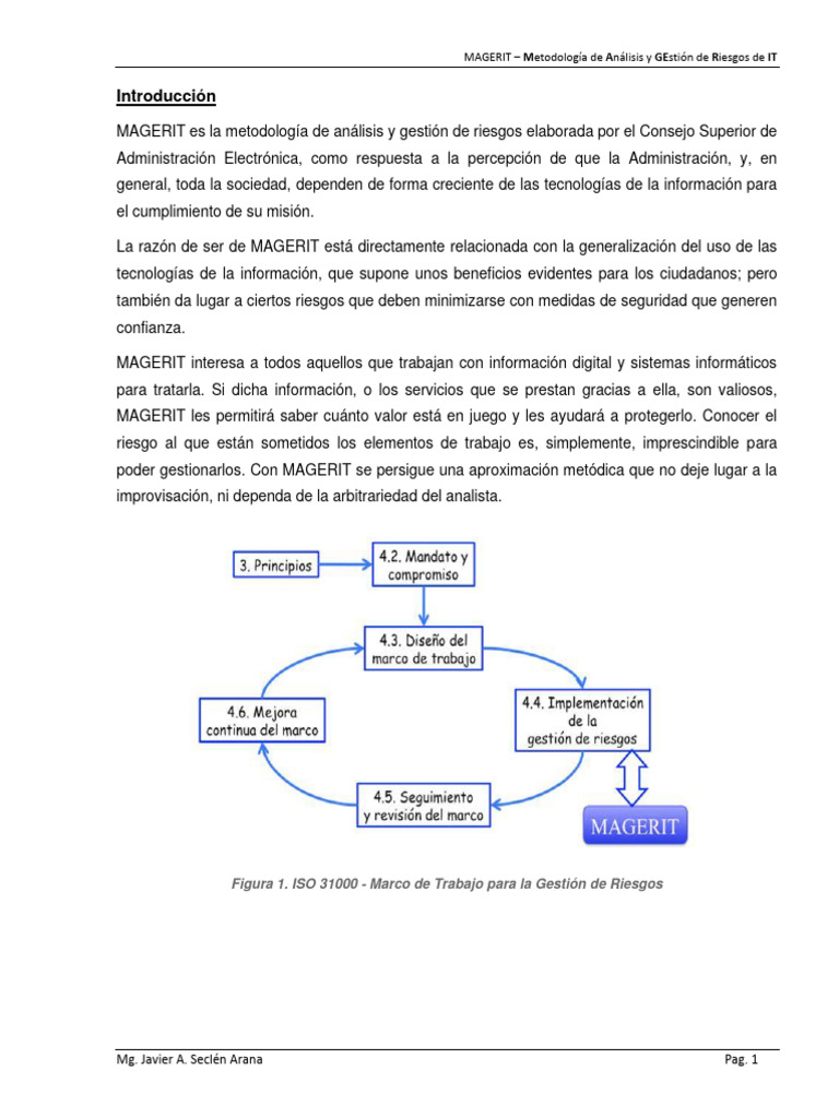MAGERIT: Gestión de Riesgos IT | PDF | La seguridad informática | Seguridad