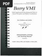 Beery-Buktenica Developmental Test of Visual-Motor Integration (VMI), 6 ...