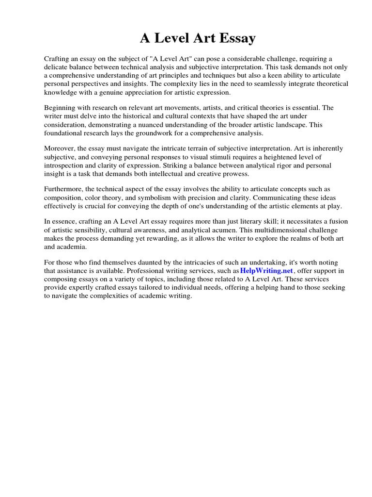 A Level Art Essay | PDF | Health Education | Arthritis