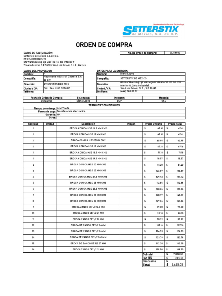 Po 23 - 58802 Maquinaria Industrial Cabrera | PDF