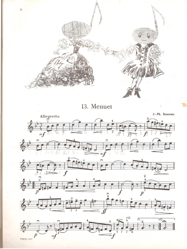 Menuet J.Ph Rameau | PDF