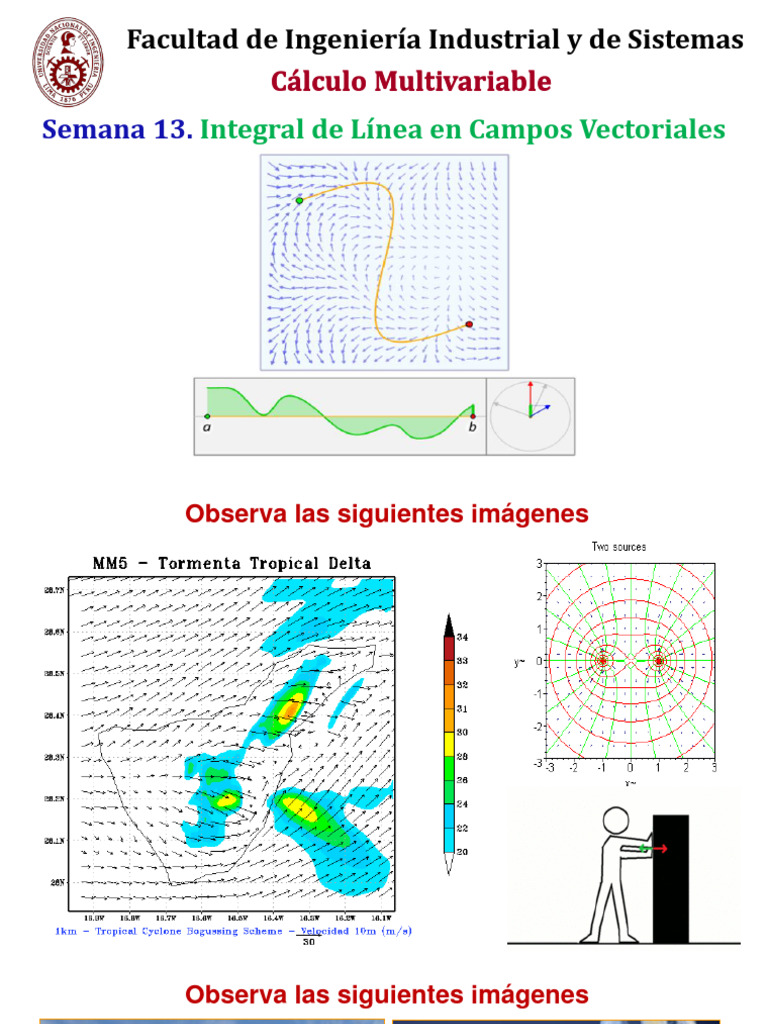 MULTI 13 Integral de Línea en Campos Vectoriales | PDF | Vector Euclidiano | Integral