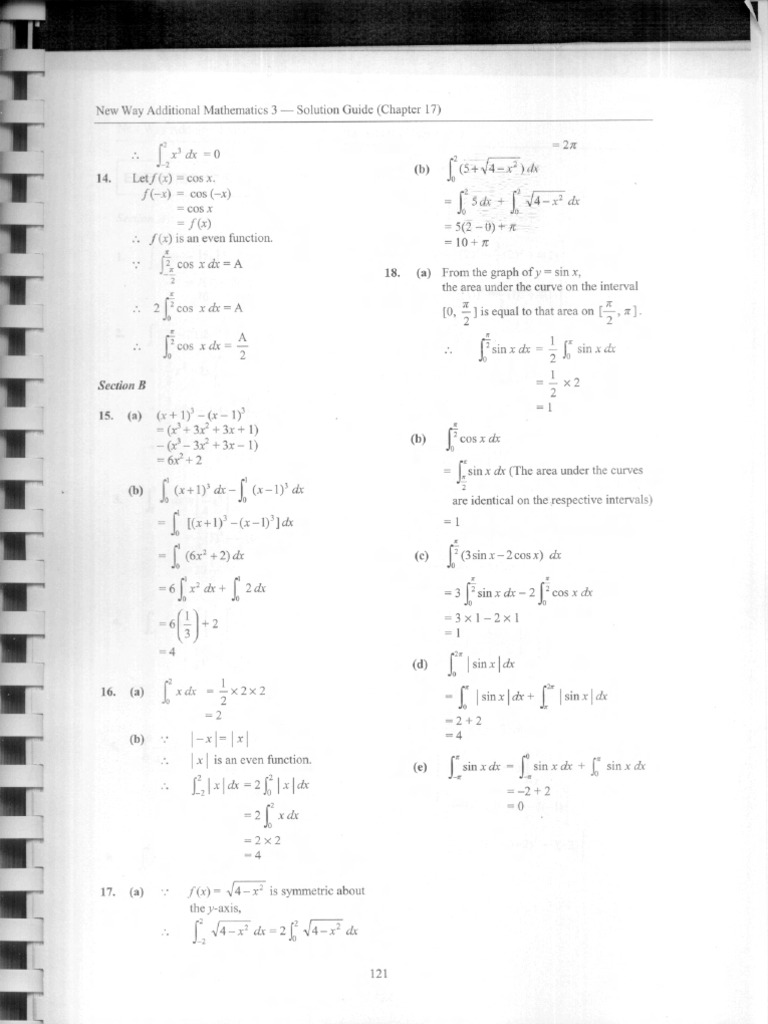 Pages From NEW WAY Additional Mathematics Vol3 Solution-9 | PDF