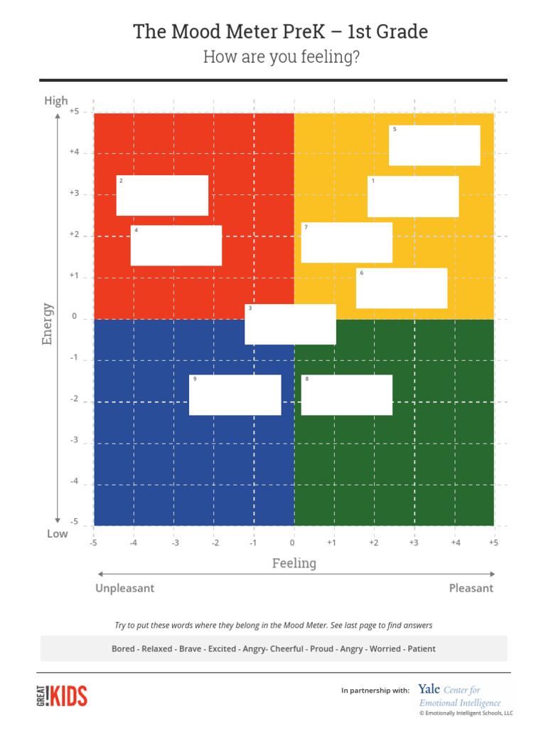 Yale Mood Meter1 | PDF | Social Psychology | Cognitive Science