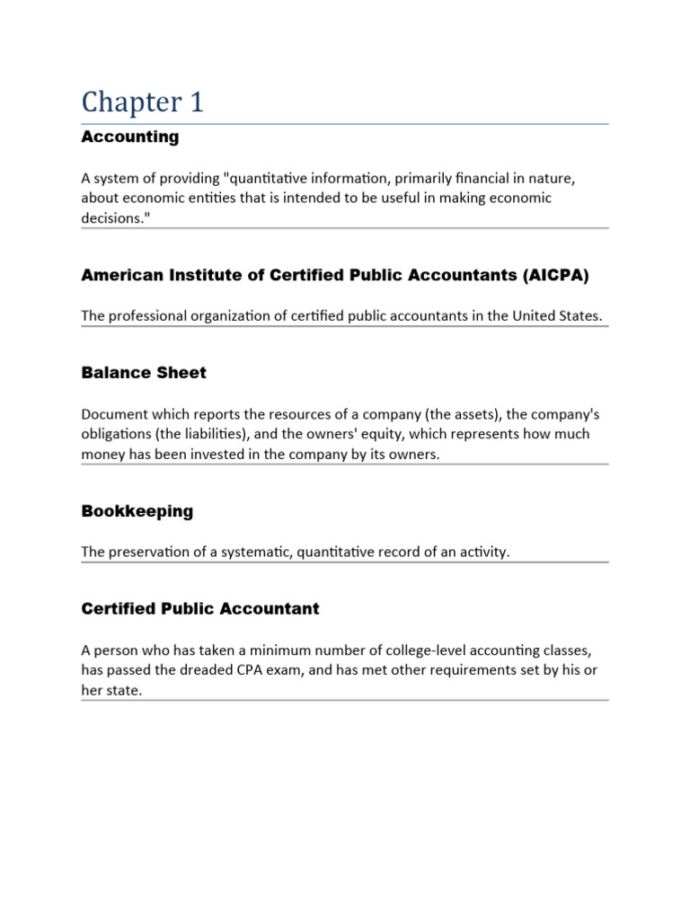 Flashcards To Definitions Sheet | PDF | Equity (Finance) | Balance Sheet
