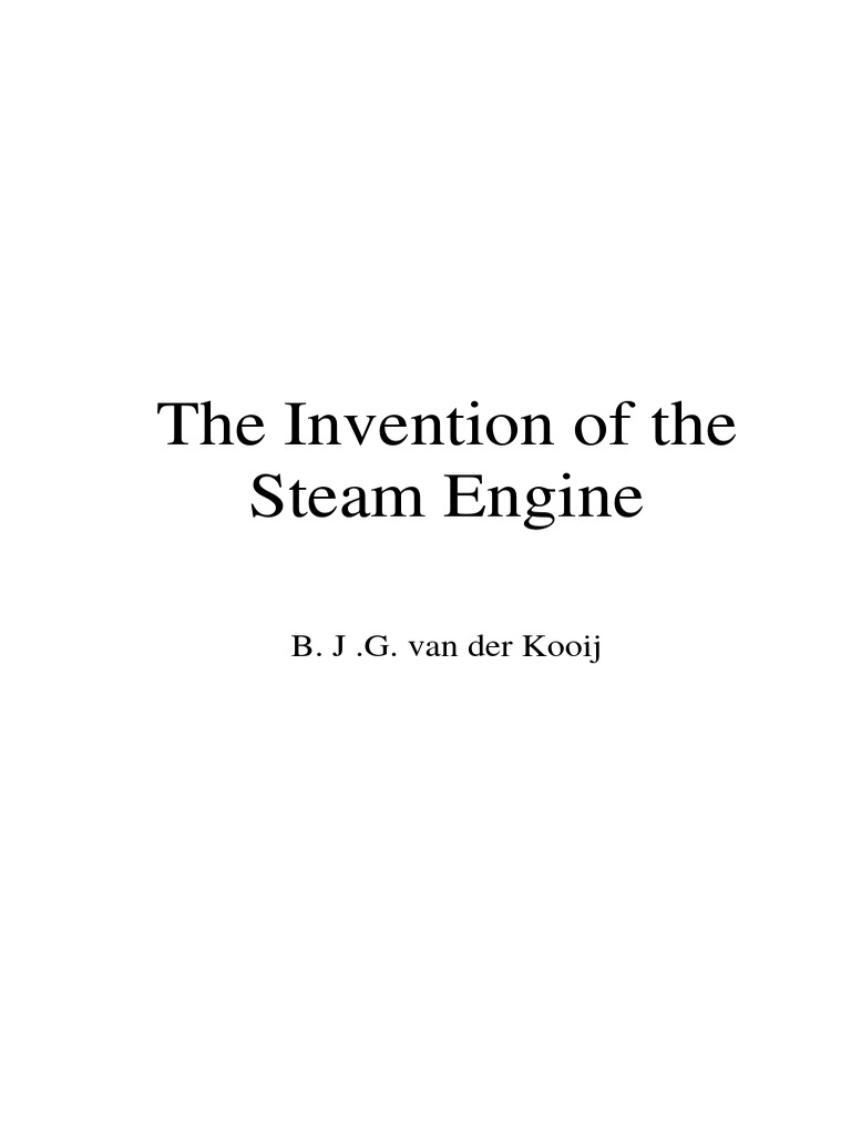 The Invention of The Steam Engine TU-Delft Edition | PDF | Spinning ...