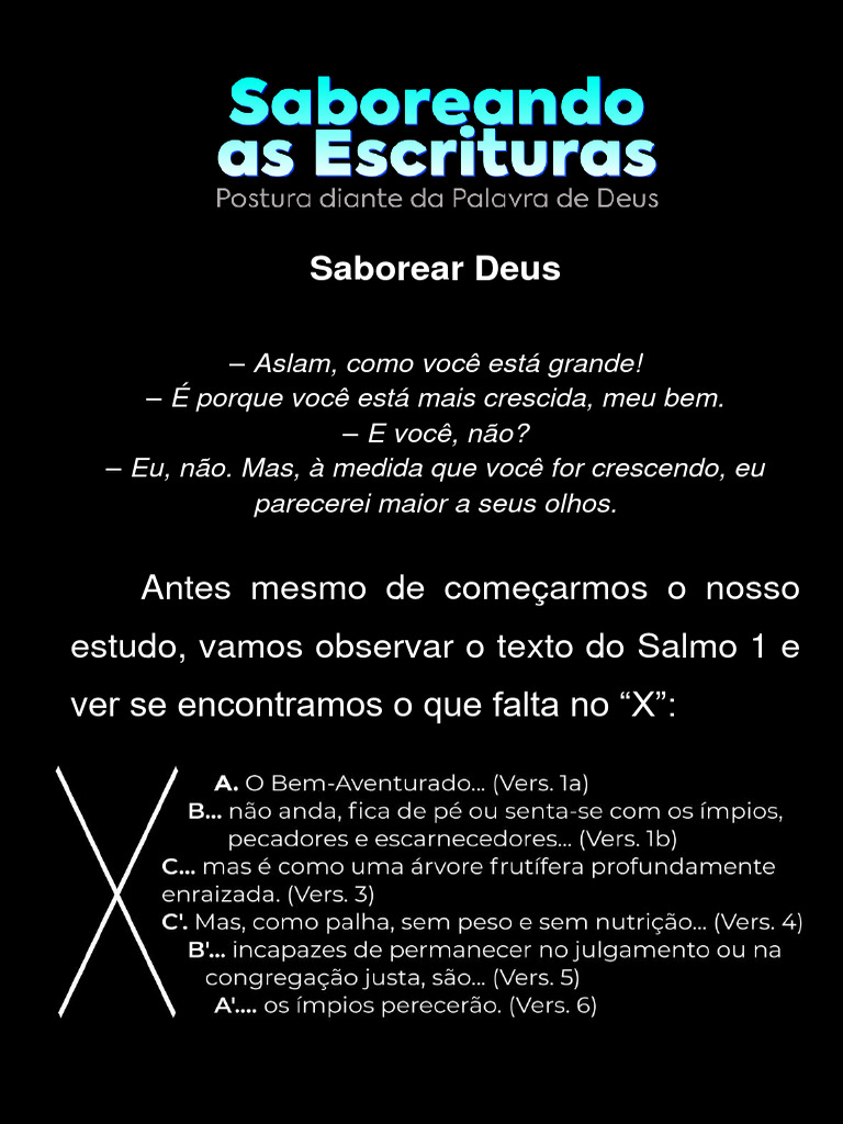 Saboreando As Escrituras - Saborear Deus - Digital | PDF | Deus | Bíblia