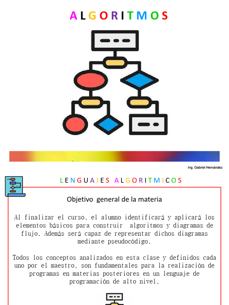 Clase Algoritmos | PDF | Algoritmos | Lenguaje de programación