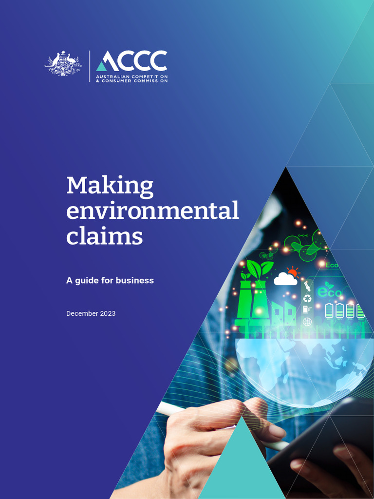 Accc 2023 Greenwashing Guide | PDF | Waste | Sustainability