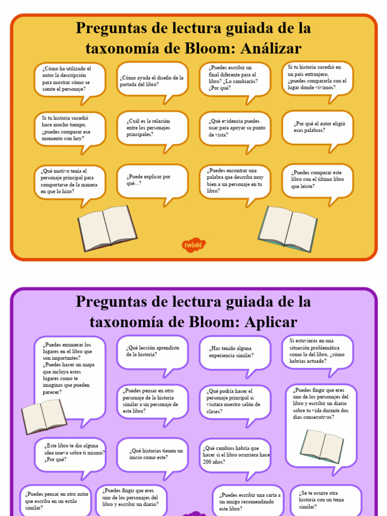 T 1673888818 Preguntas de Lectura Guiada Segun La Taxonomia de Bloom ...