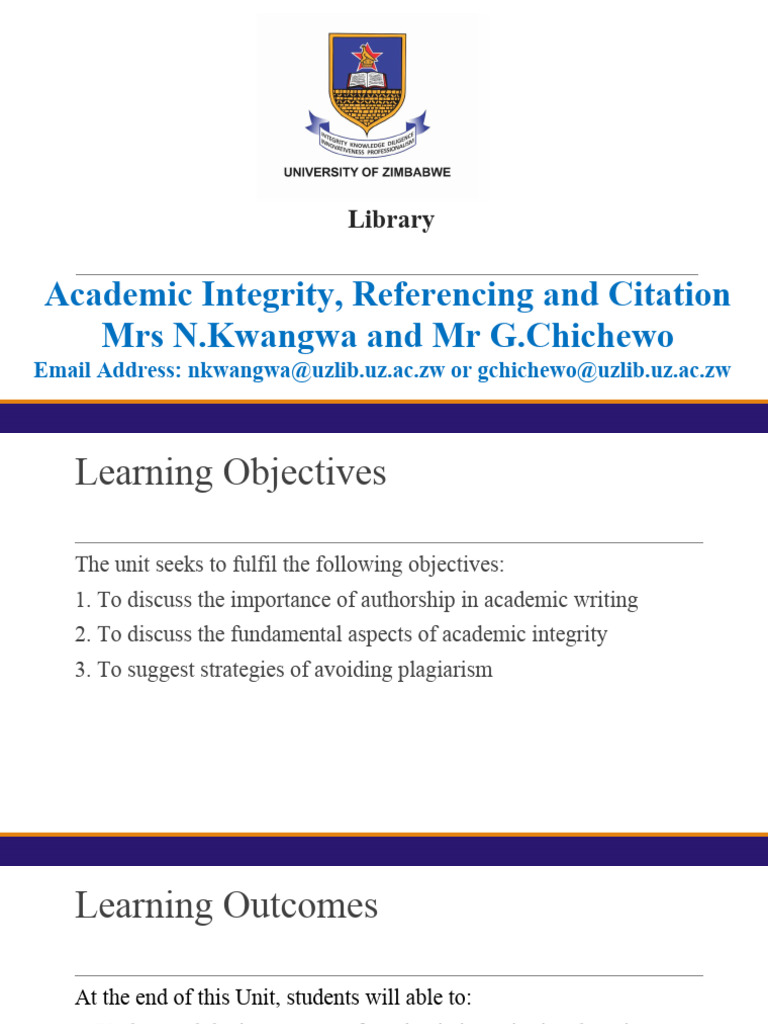 Unit 6A - Academic Integrity | PDF | Plagiarism | Academic Integrity