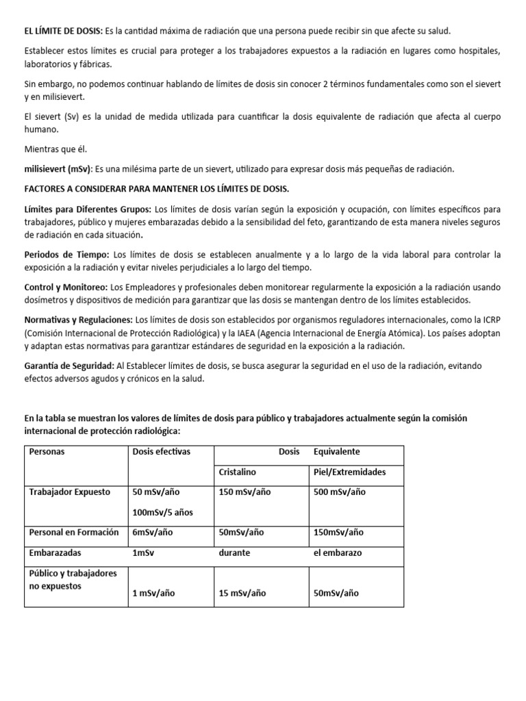 EXPOSICION DE PROTECCION RADIOLOGICA Yhb | PDF | La seguridad ...