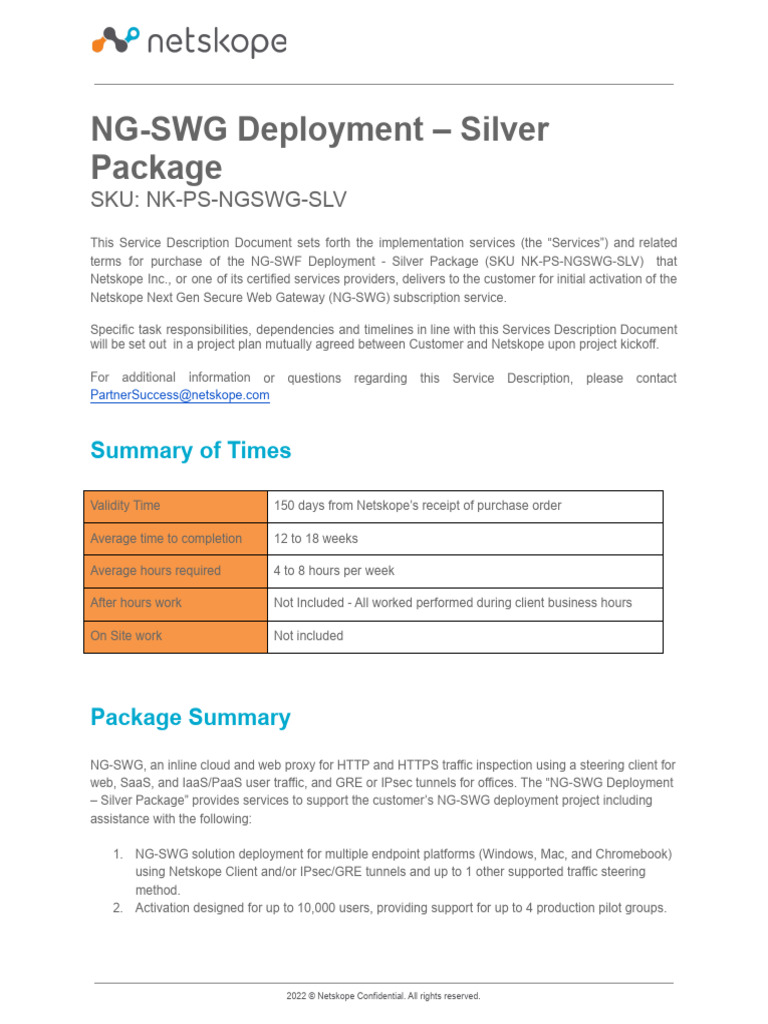 NG-SWG Silver Deployment Guide | PDF | Proxy Server | Computing