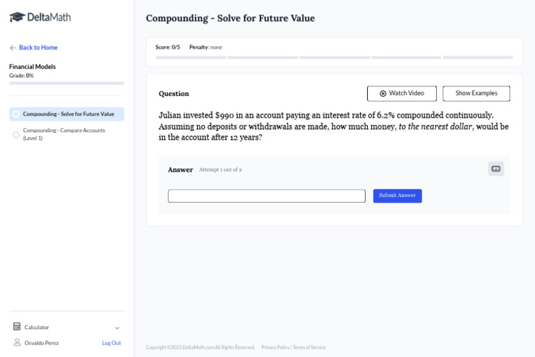DeltaMath Student Application | PDF