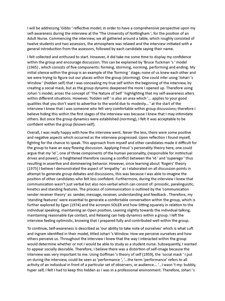 Sample Awareness 1 | PDF | Communication | Self Awareness