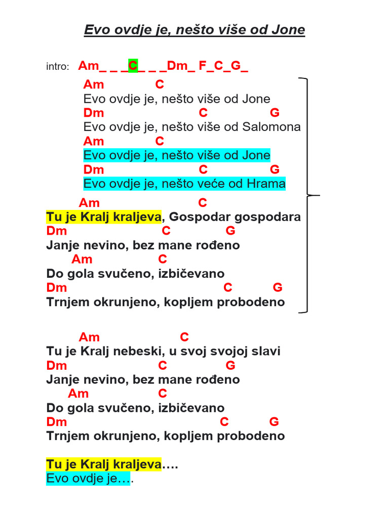Evo Ovdje Je Nešto Više Od Jone | PDF