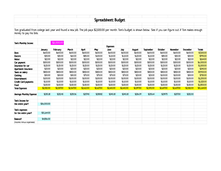 Spreadsheet - Budget - Sheet1 | PDF | Budget | Government