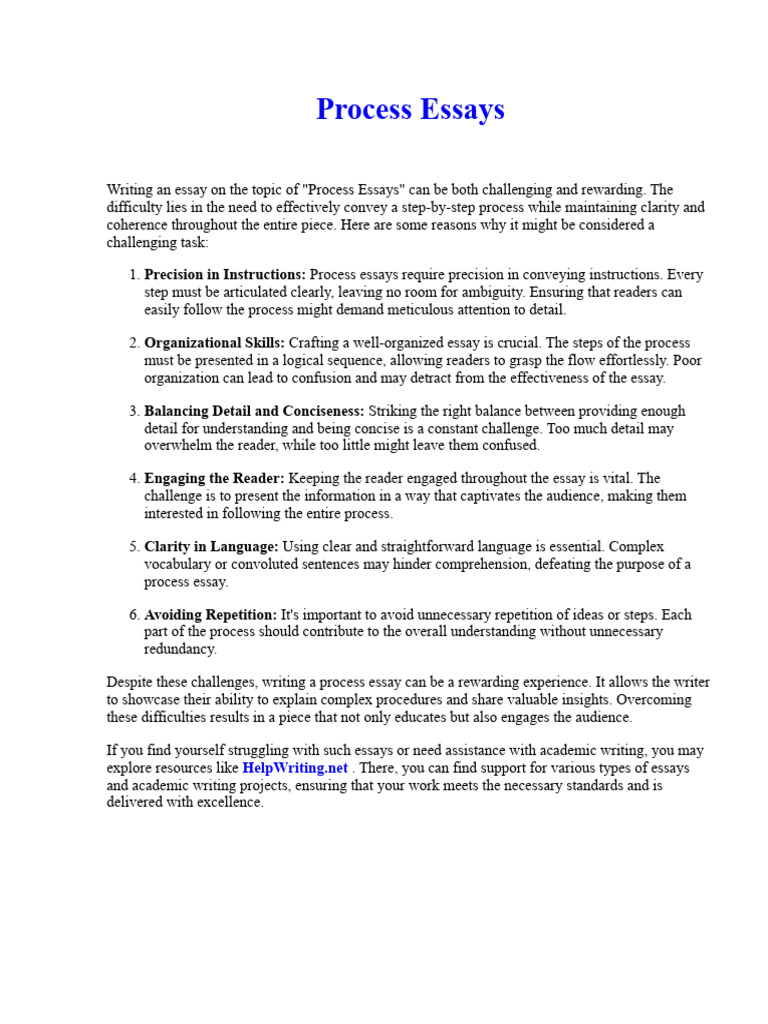 Process Essays | PDF | Essays | Ambiguity