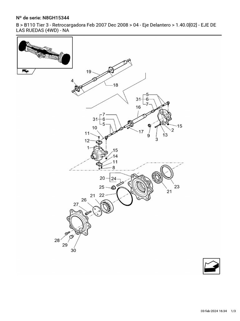 1.40.0[02]-eje-de-las-ruedas-(4wd)-na | PDF | Industria del vehículo | Vehículo de motor