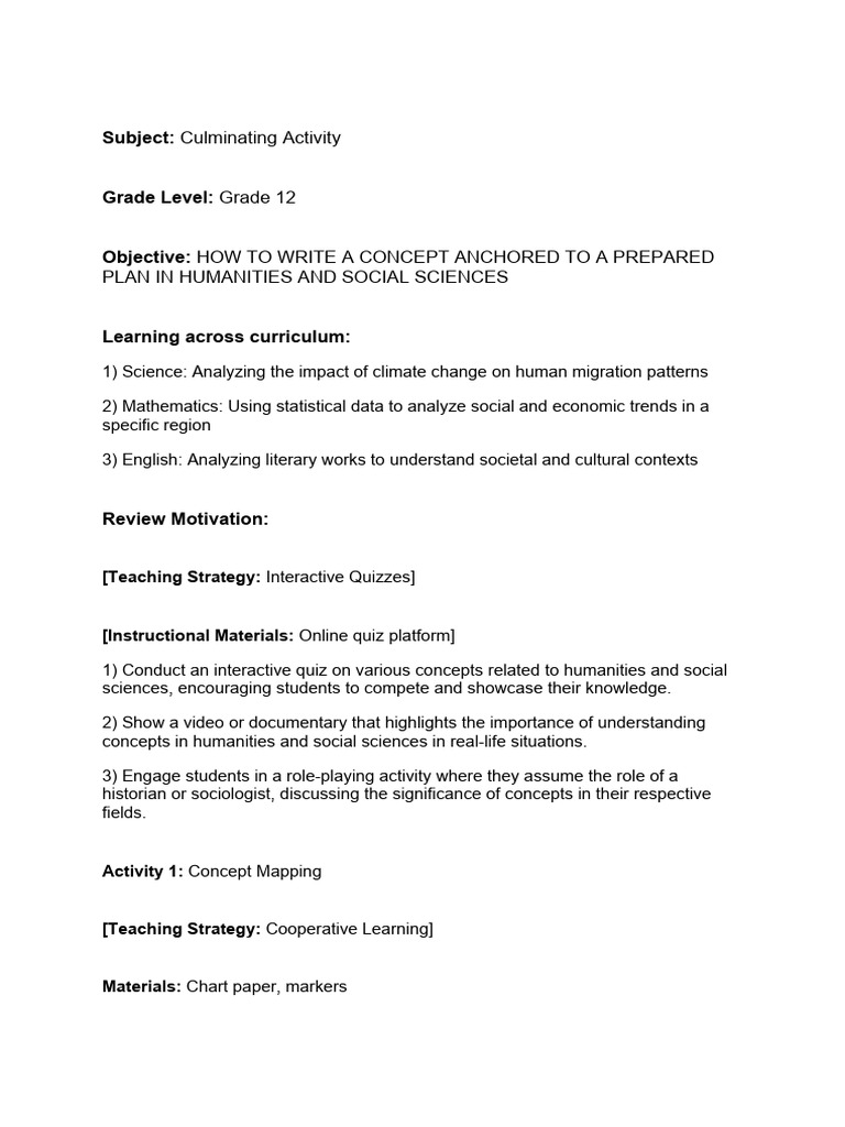 Lesson Plan | PDF | Social Sciences | Science