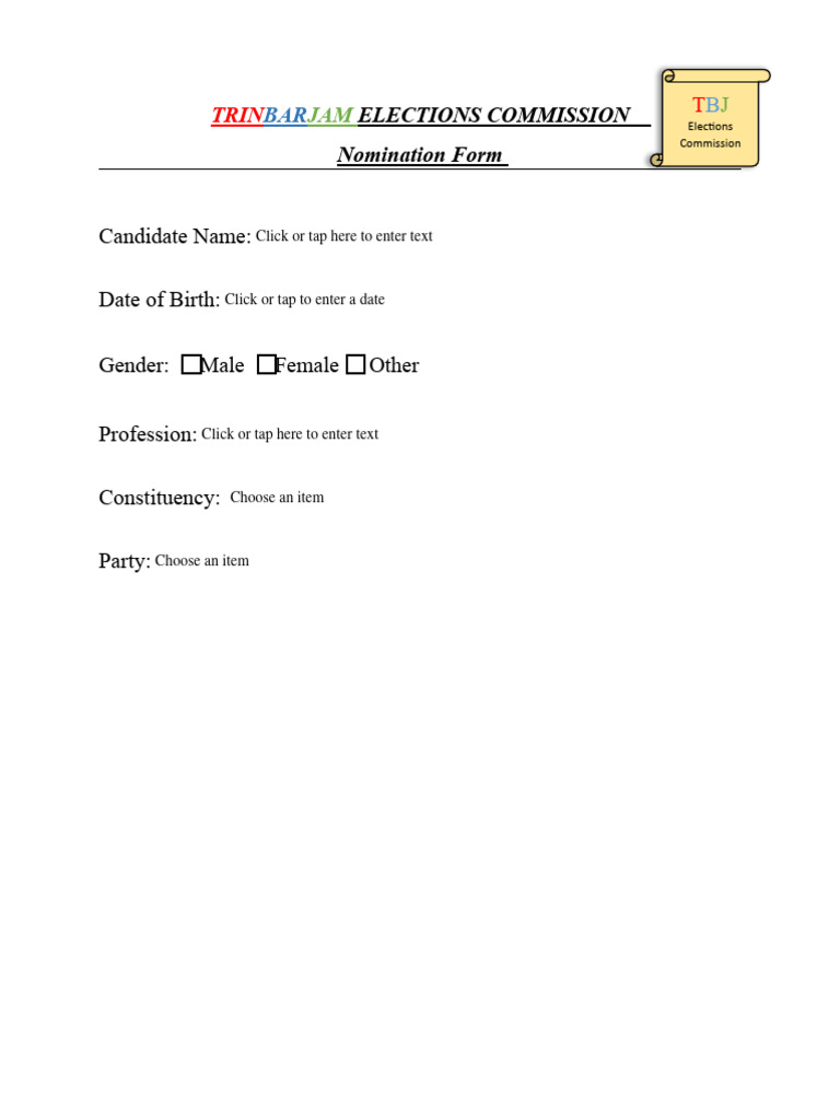 Trinbarjam Elections Commission | PDF