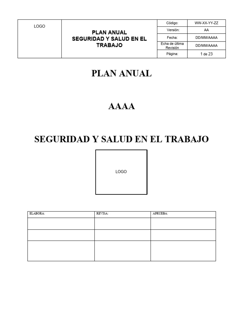 Plan Anual de SST 2021 | PDF | Seguridad y salud ocupacional
