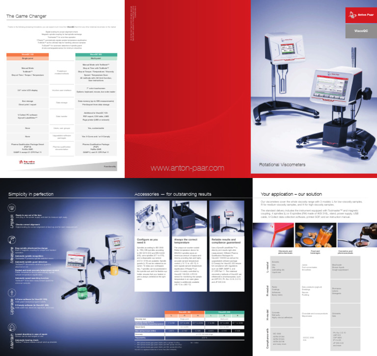 Brochure - ViscoQC Series | PDF | Viscosity | Physical Sciences