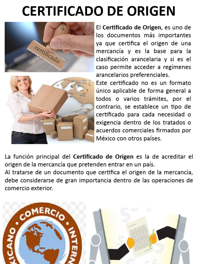 Guía del Certificado de Origen | PDF | México | El comercio internacional