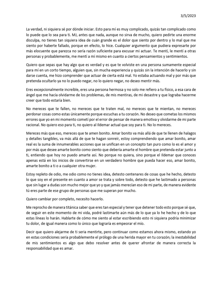 Carta de Amor: No Es Un Adios, Es Solo Un Hasta Luego | Descargar ...