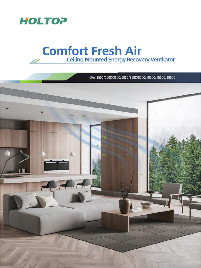 Ceiling Energy Recovery Ventilator | PDF | Duct (Flow) | Building ...