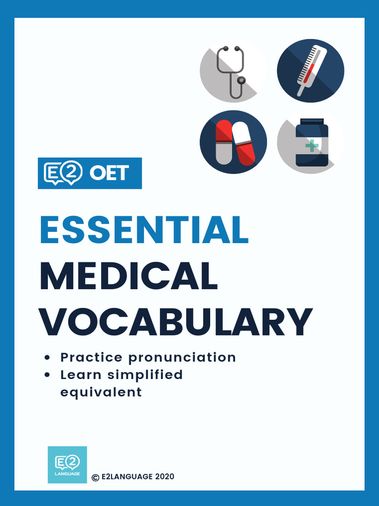OET Essential Vocab (27330) | PDF | Heart | Central Nervous System