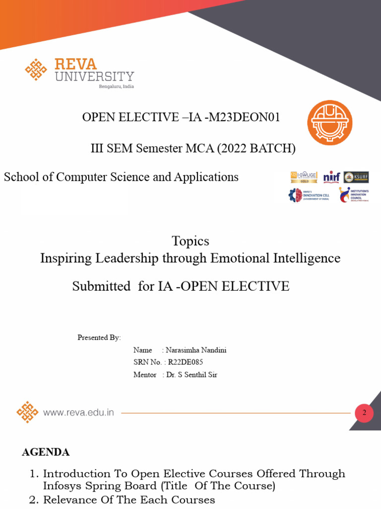 Inspiring Leadership via Emotional Intelligence | PDF | Learning | Emotions