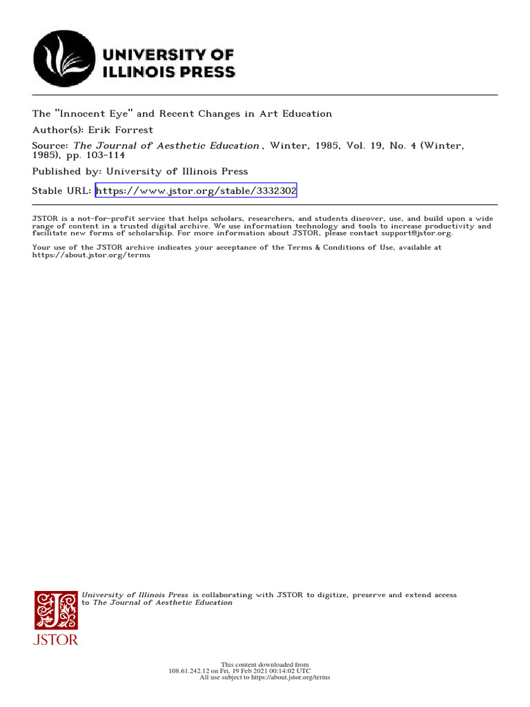 The Inocent Eye Download Free Pdf Science Paradigm