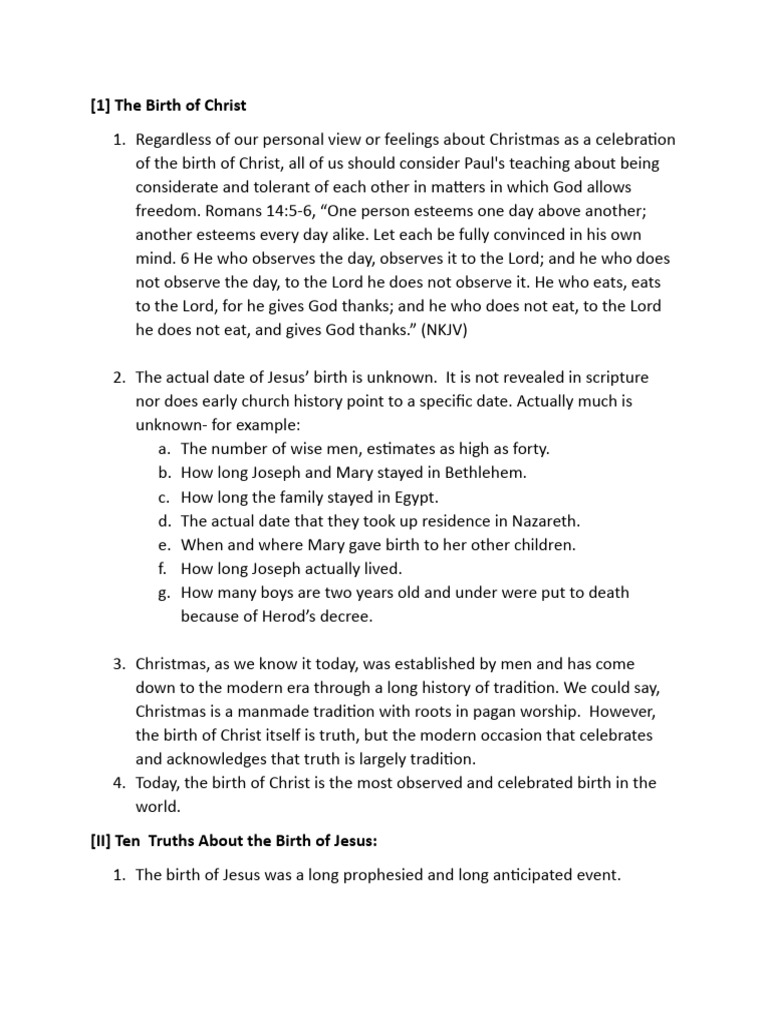 The Birth of Christ | PDF | Jesus | Nativity Of Jesus