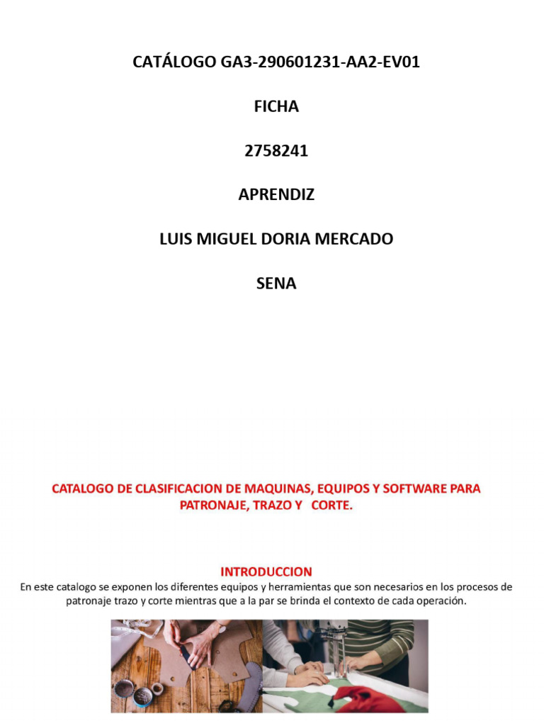 Catálogo GA3-290601231-AA2-EV01 | PDF