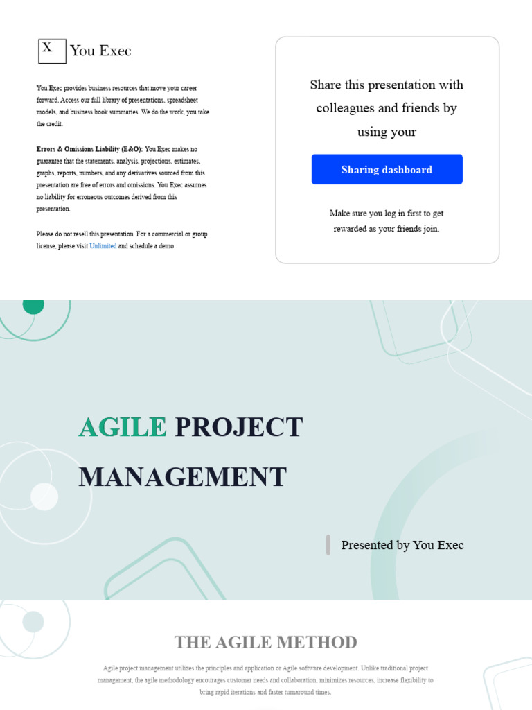 You Exec - Agile Project Management Complete | PDF | Scrum (Software Development) | Agile ...