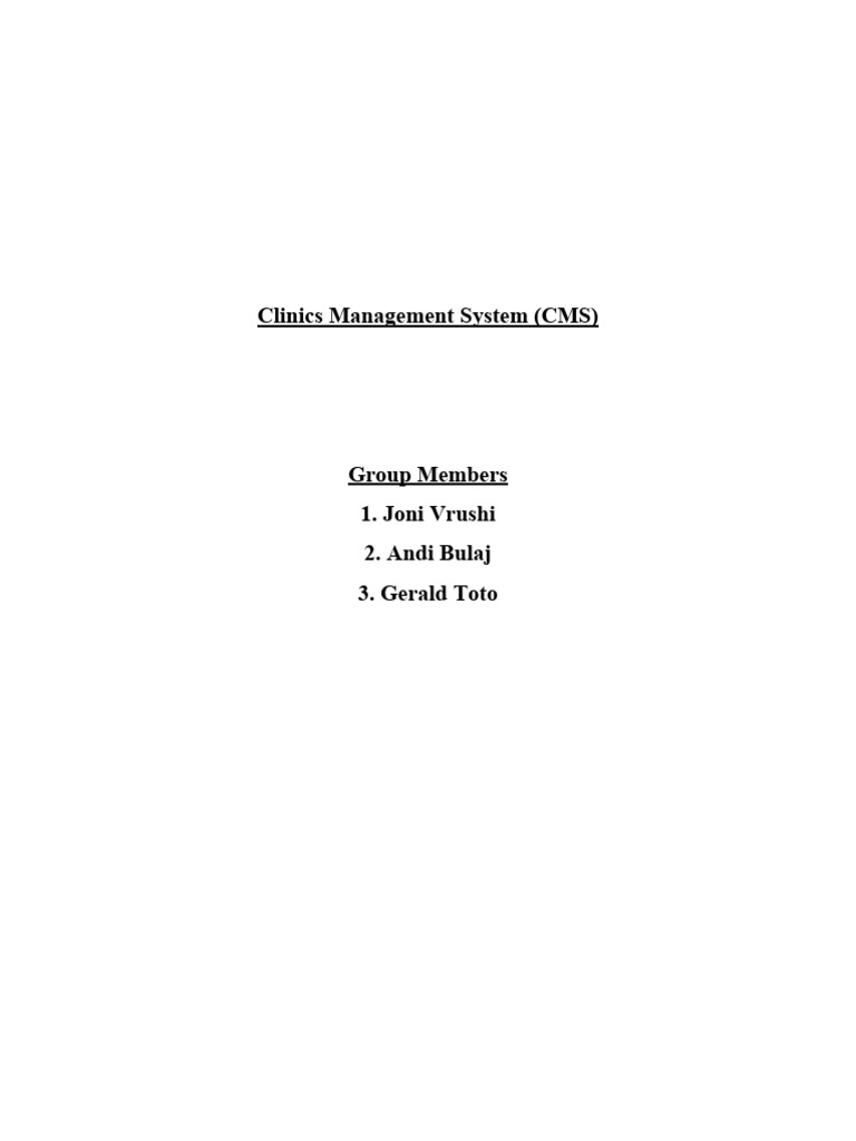 Clinics Management System | Download Free PDF | Usability | Information ...