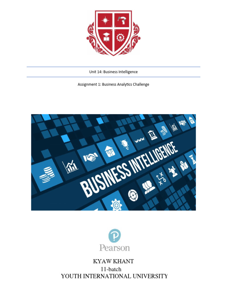 Bussiness Intellgience Assignment-1 Kyaw Khant (11-Batch) | PDF ...