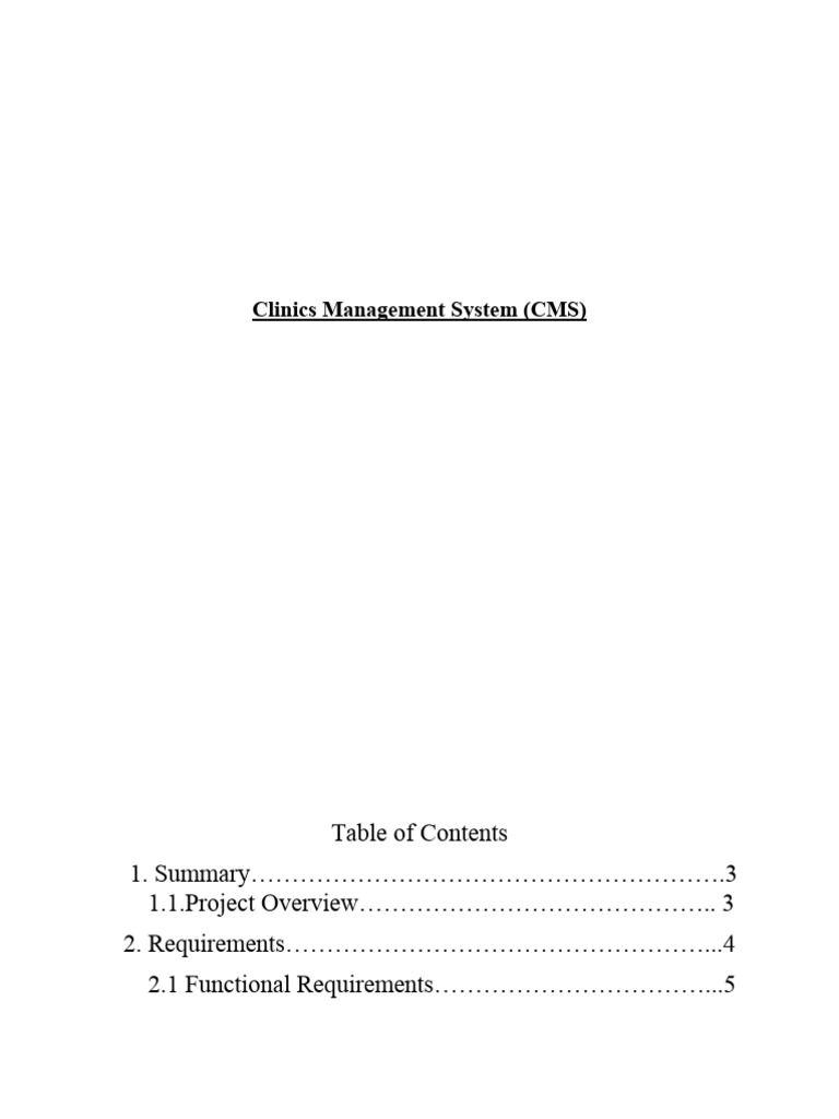 Clinics Management System | PDF | Usability | World Wide Web