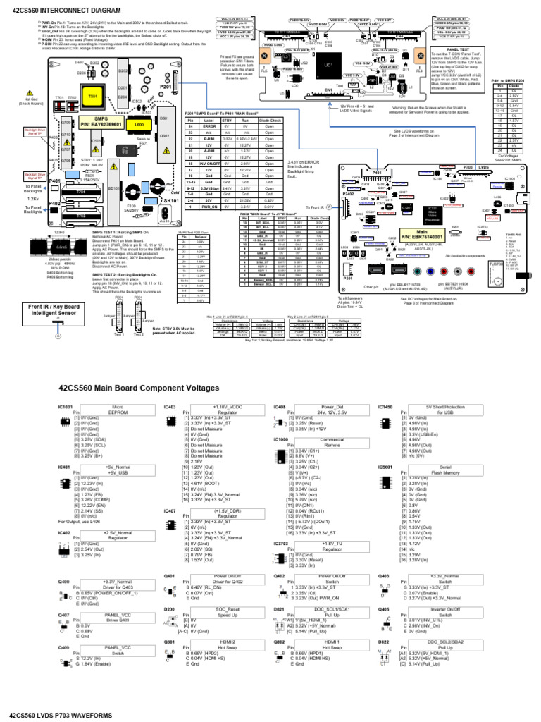 LG Interconnect LCD 42CS560 | PDF | Electromagnetism | Electronic Engineering
