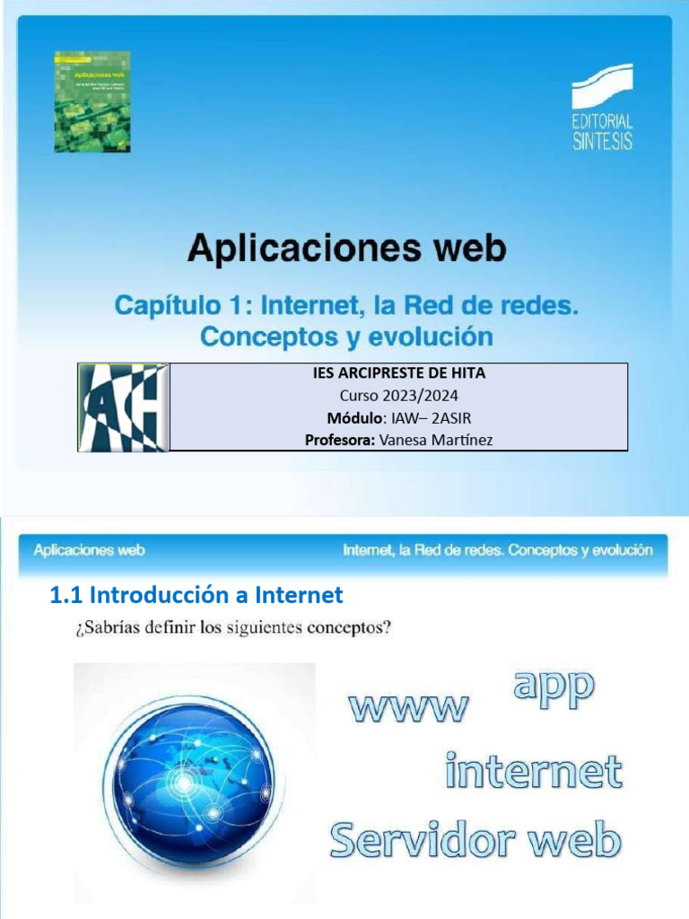 Tema1 Internet1 (Aweb) | Descargar gratis PDF | Servidor (Computación ...