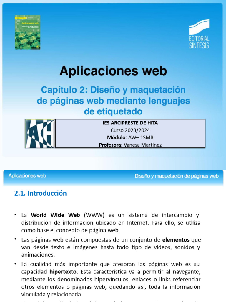 Tema 2 - Lenguajes de Etiquetado (Aweb) | PDF | HTML | Lenguaje de marcado