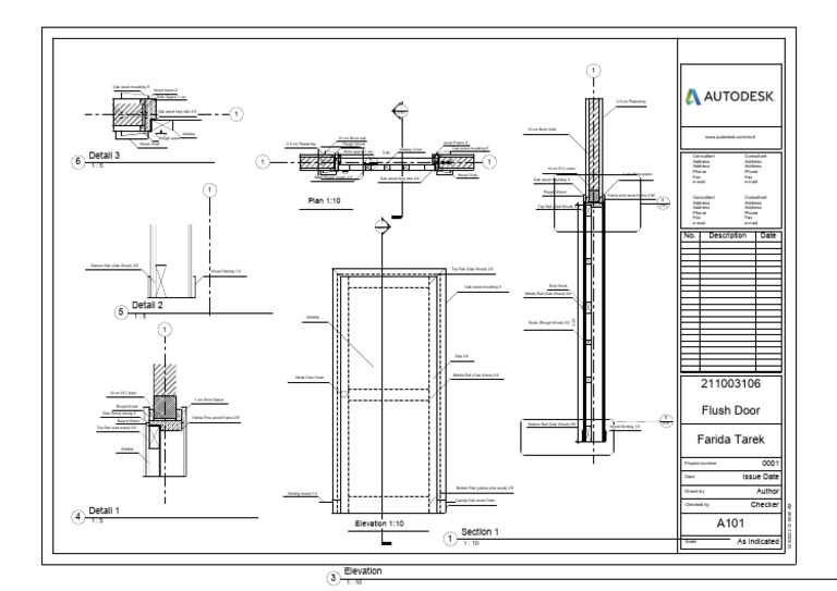 Flush Door | PDF | Framing (Construction) | Door