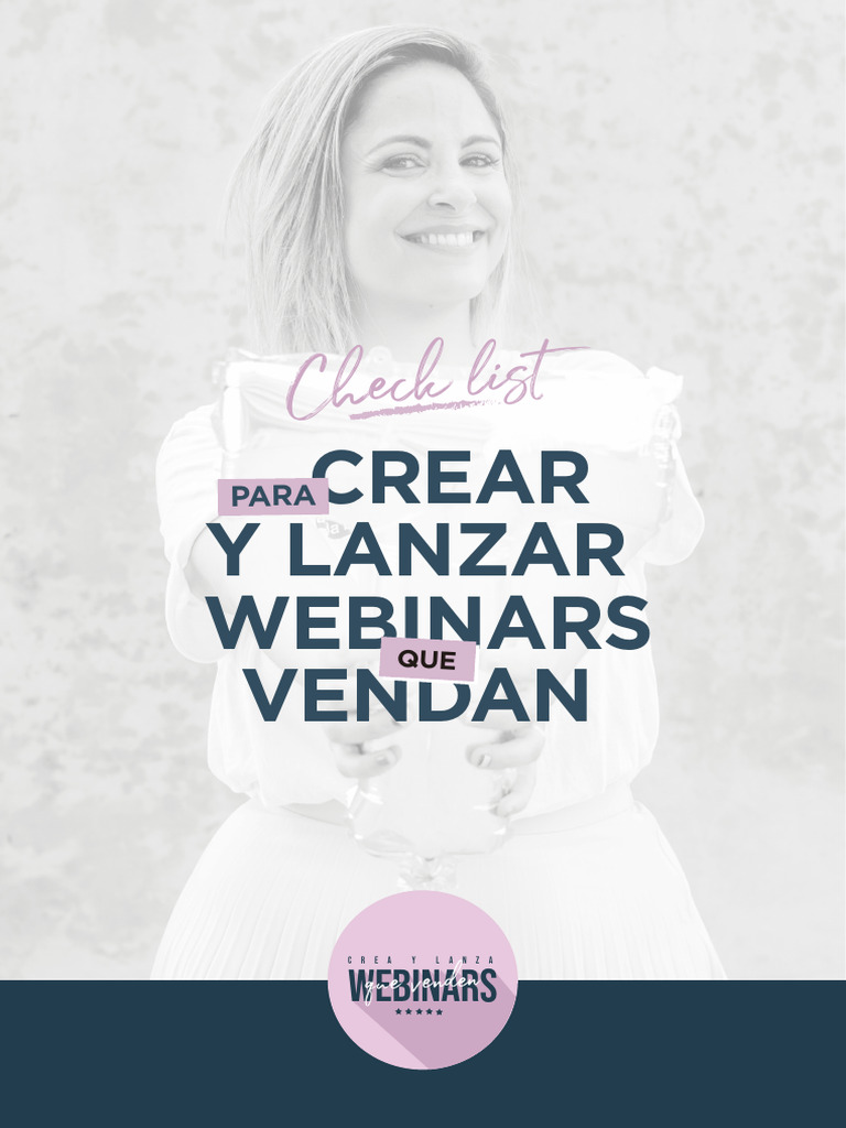 Checklist Webinars O Masterclass Que Venden Ok Pdf Facebook 7205