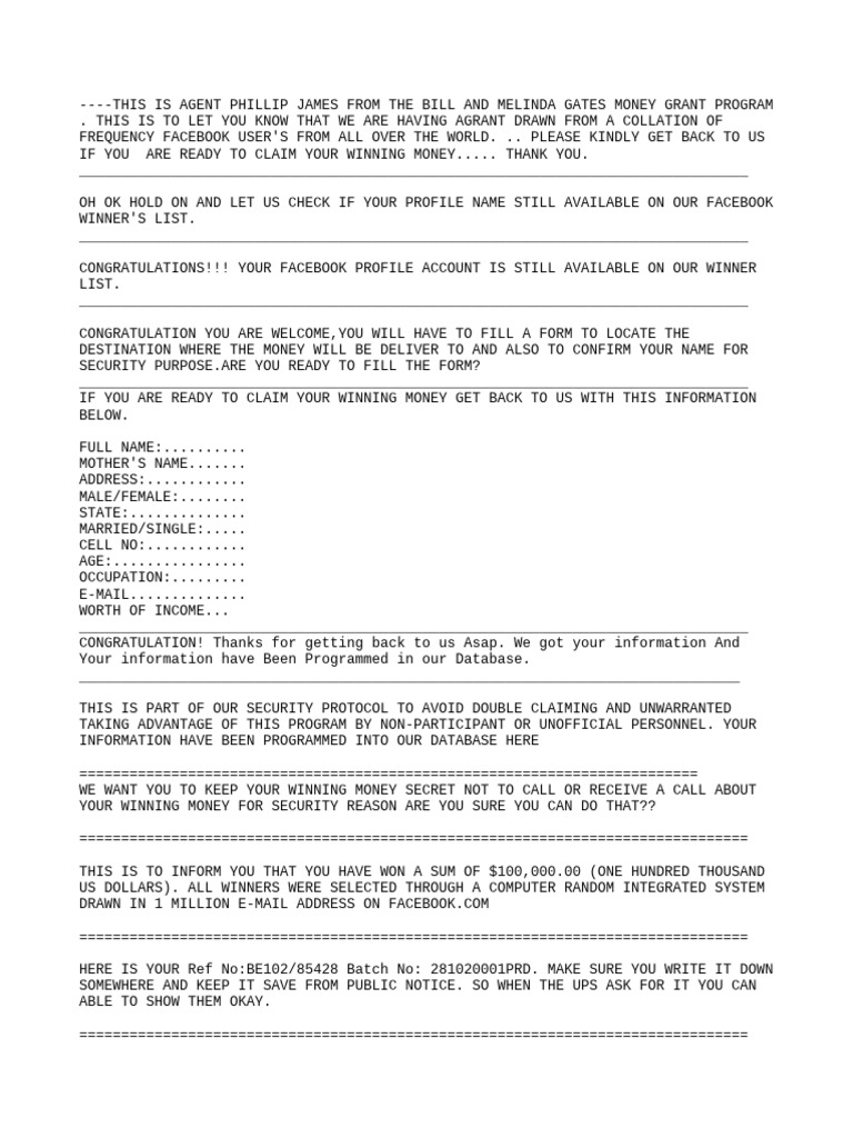 Agent Format | PDF | Fee | Facebook