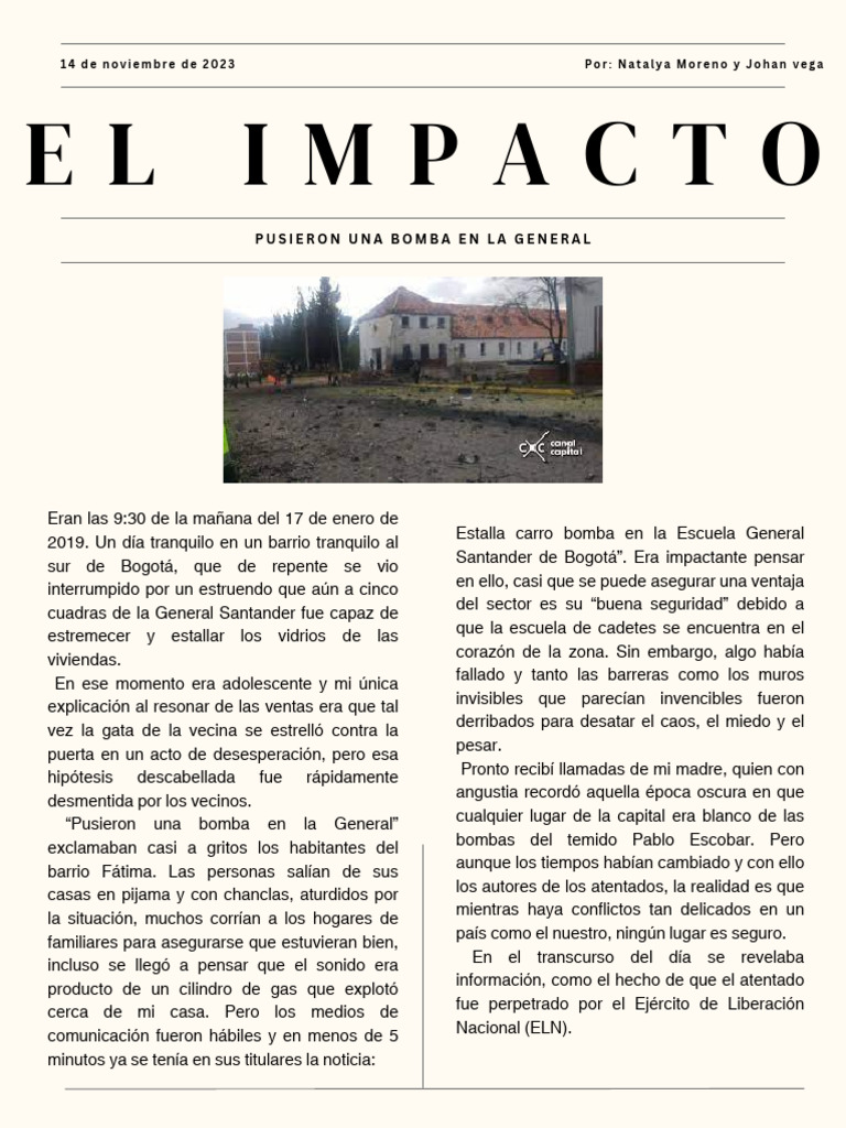 Periódico Reporte Corporativo Blanco | PDF