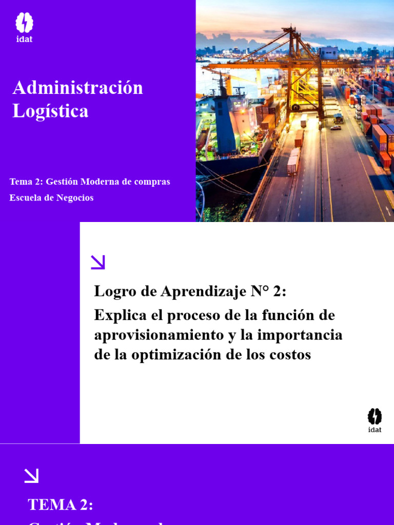Gestión Moderna de Compras y Logística | PDF | Logística | Obtención