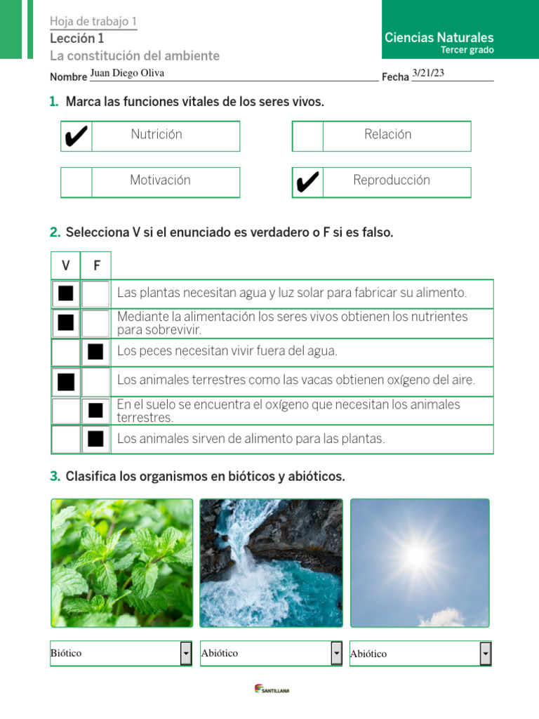 Hoja de Tarea # 1 C.C.N.N | PDF | Ciencia y matemáticas | Tecnología