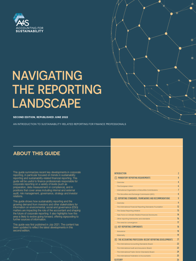 Navigating The Reporting Landscape: Second Edition, Republished June ...